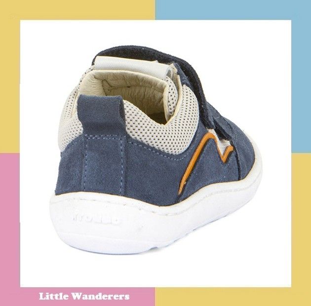 Froddo G3130260-14 Barefoot Base White Denim Shoes - Little Wanderers