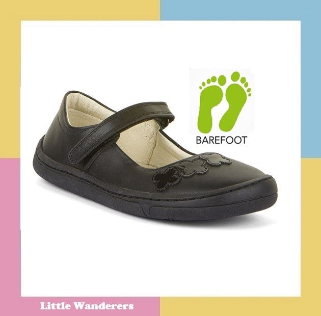 Froddo G3140185 Nina Barefoot Black School Shoes - Little Wanderers