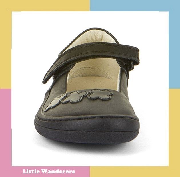 Froddo G3140185 Nina Barefoot Black School Shoes - Little Wanderers