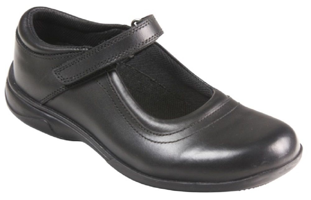 Toughees Zoe Black School Shoes - Little Wanderers