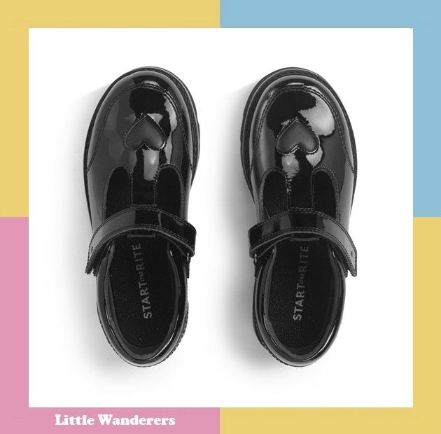Start-Rite Locket Black Patent School Shoes - Little Wanderers